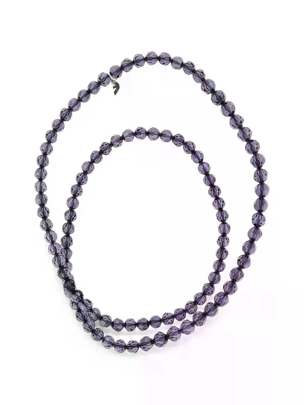Emporio Armani Beaded Necklace - Purple
