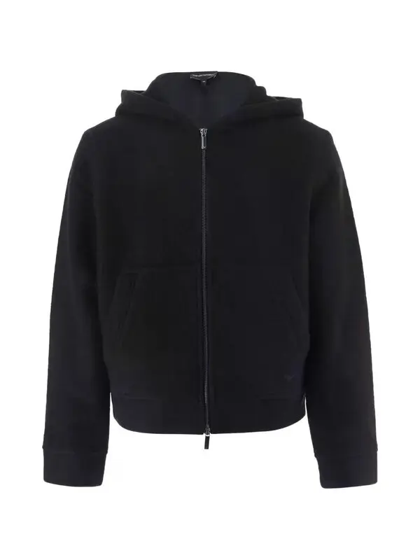 Emporio Armani Zip-up Hoodie - Black