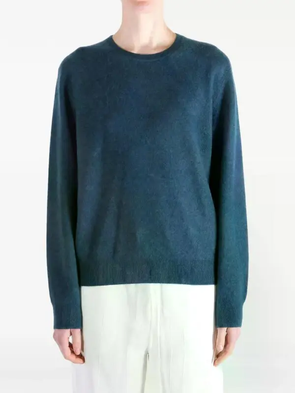 Frenckenberger Crew-neck Long-sleeve Sweater - Blue