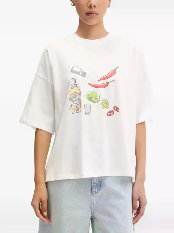 NEVER FULLY DRESSED Graphic Print T-shirt - White