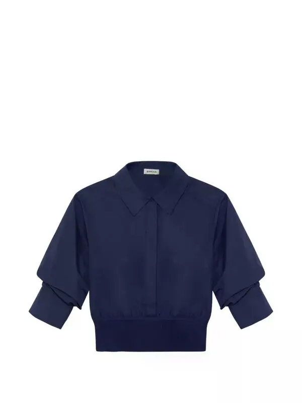 Simkhai Stiles Ribbed-waist Shirt - Blue