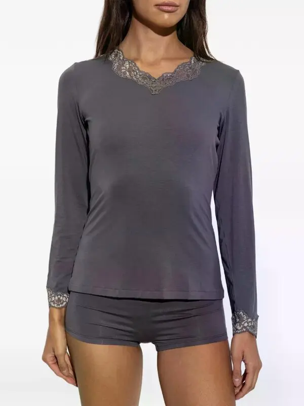 Hanro Dana Lace-trim Top