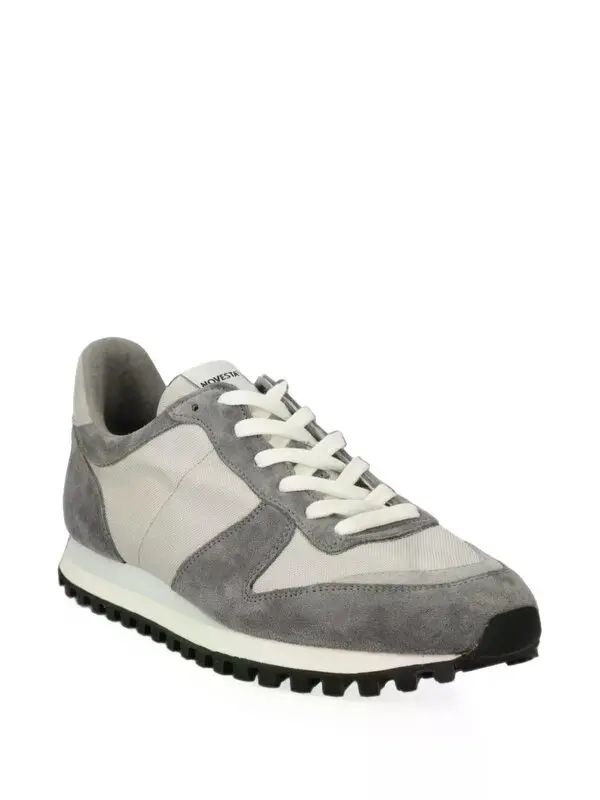 Novesta Suede-panelled Sneakers - Grey