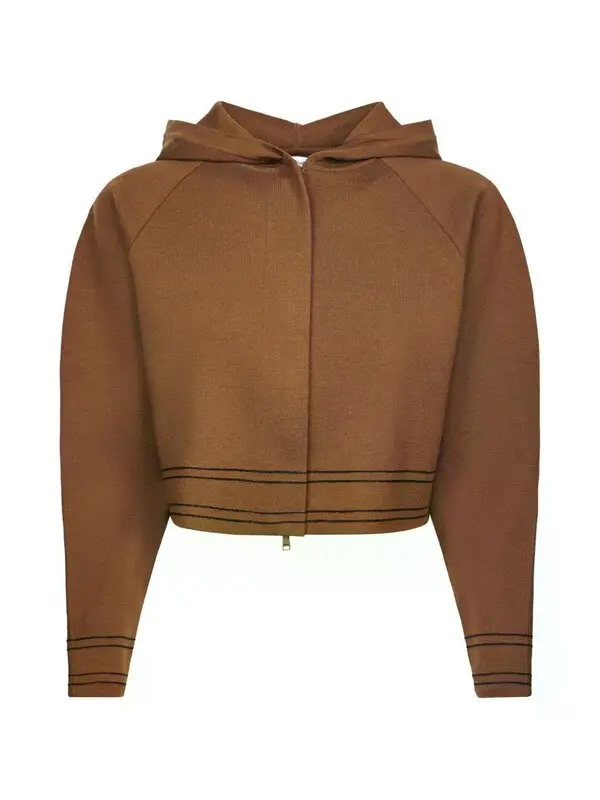 Max Mara Argyle-pattern Button-up Sweater - Brown