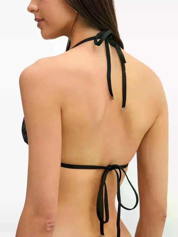 Michael Kors Reversible Logo Triangle Bikini Top