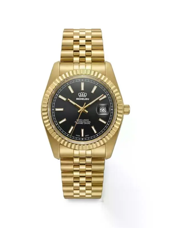 RICHELIEU SWISS Classic Fluted Bezel 41mm Watch