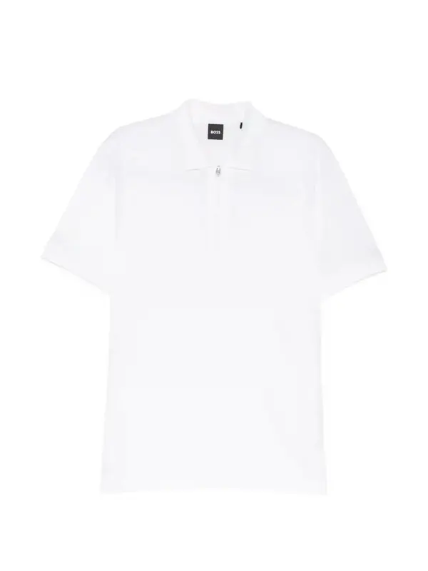 BOSS Front Zip-fastening Polo Shirt