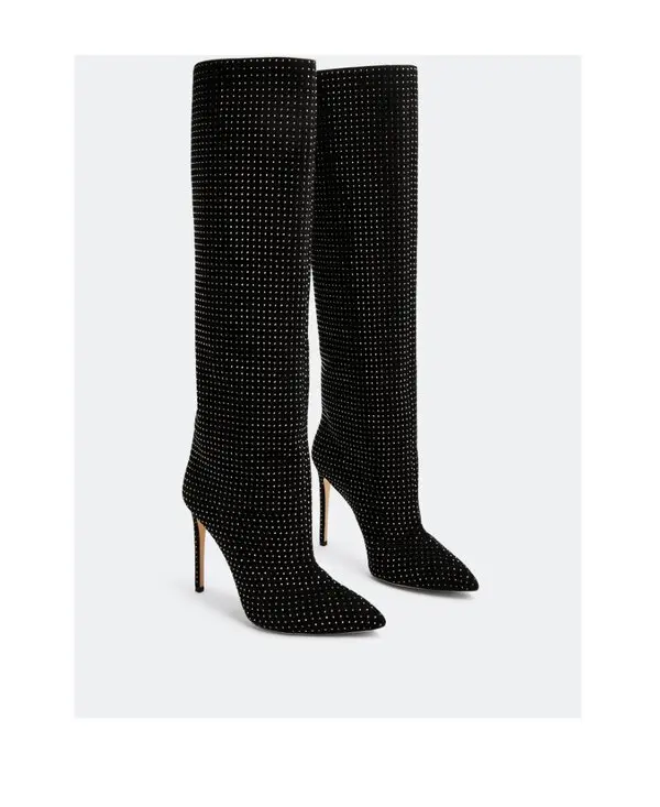 Paris Texas Holly 105mm Crystal-embellished Boots
