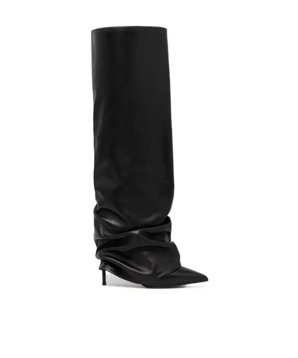 LE SILLA Andy 120mm Pointed-toe Boots - Black