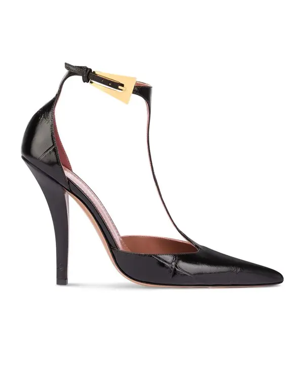 Paris Texas 11mm Leather Pumps - Black