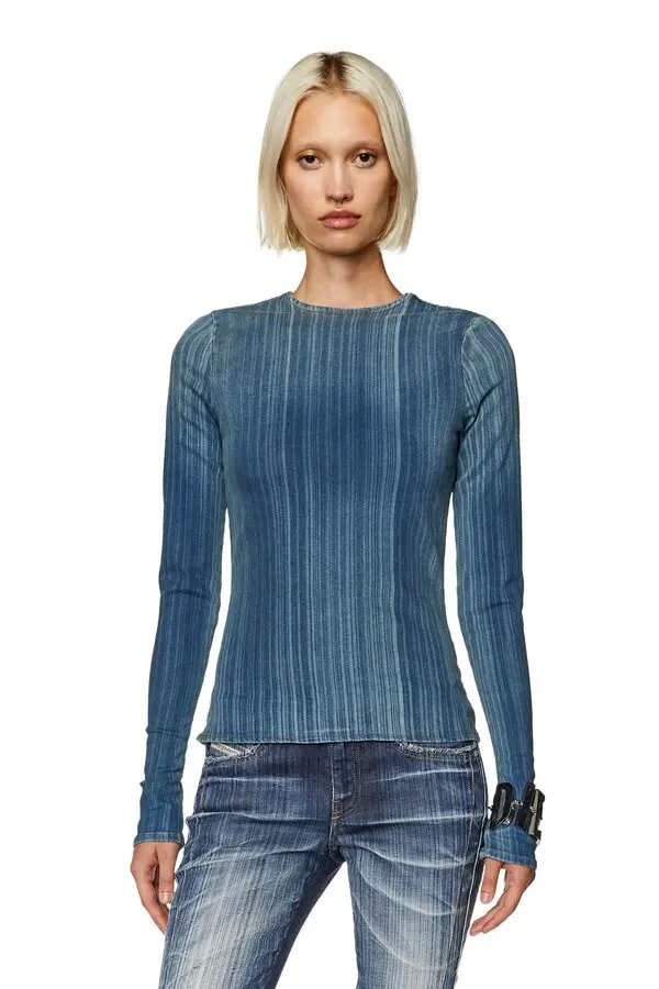 DIESEL® De-bob-fsd1 Crewneck Long-sleeved T-shirt