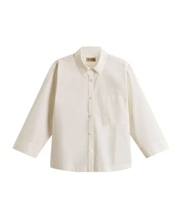 Woolrich Long-sleeved Poplin Shirt