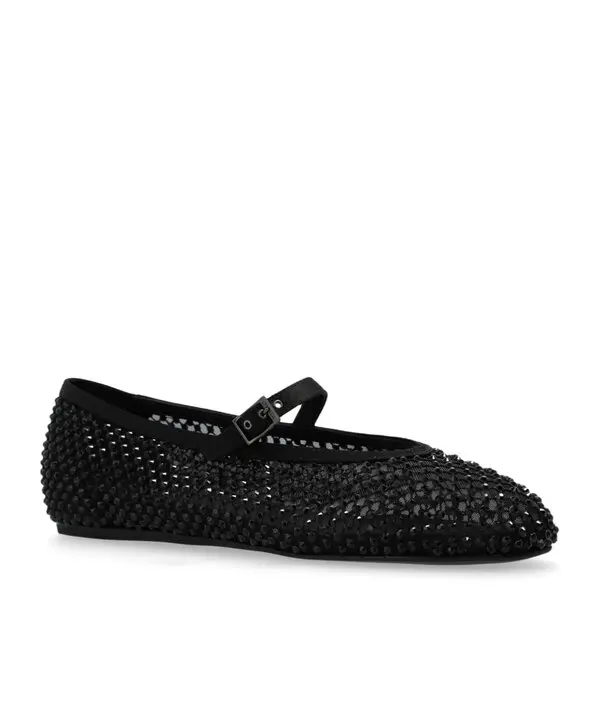LE SILLA Gilda Crystal-embellished Ballerina Flats - Black