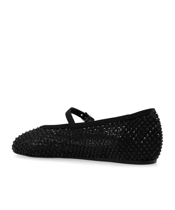 LE SILLA Gilda Crystal-embellished Ballerina Flats - Black