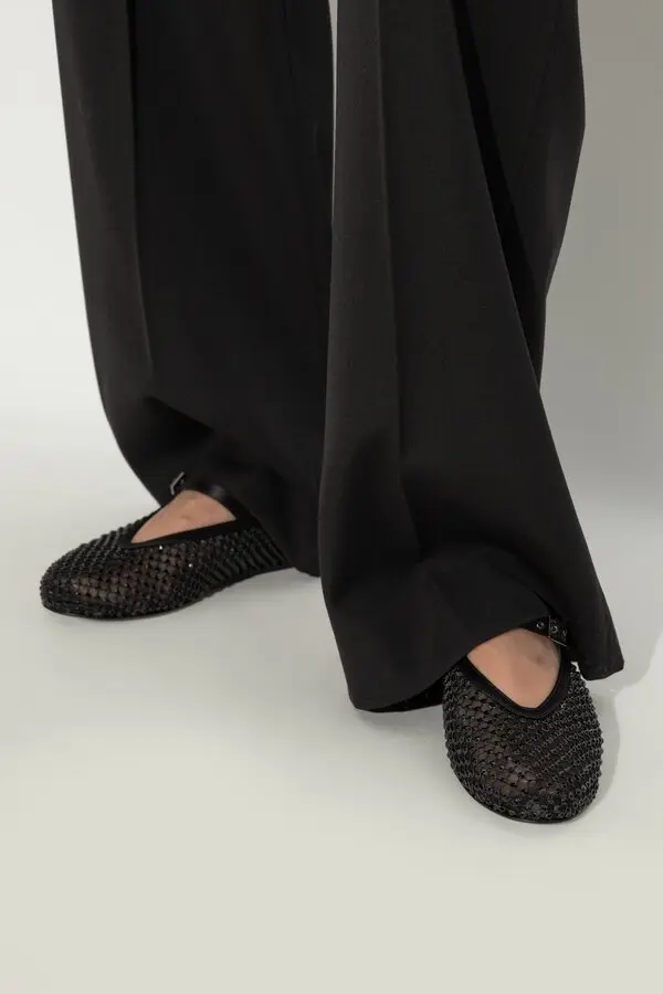 LE SILLA Gilda Crystal-embellished Ballerina Flats - Black