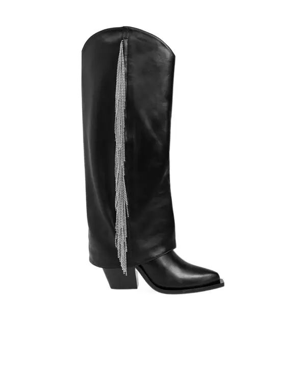 LE SILLA Jewel 110mm Leather Boots
