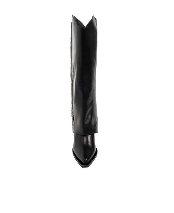 LE SILLA Jewel 110mm Leather Boots