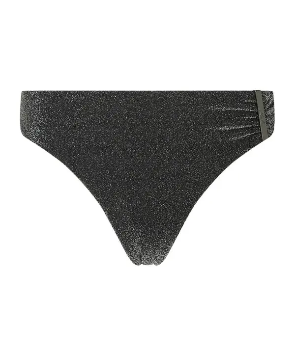 Karl Lagerfeld Metallic Bikini Briefs - Black