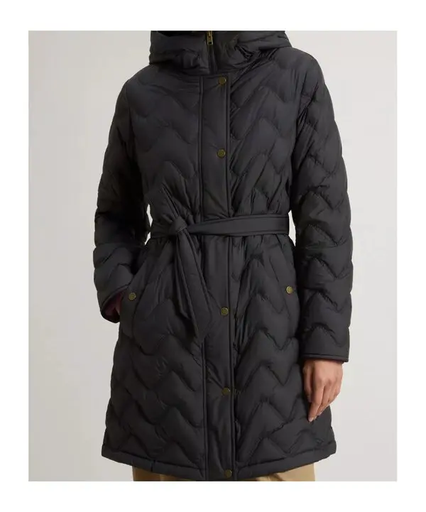 Woolrich Chevron-quilted Hooded Coat