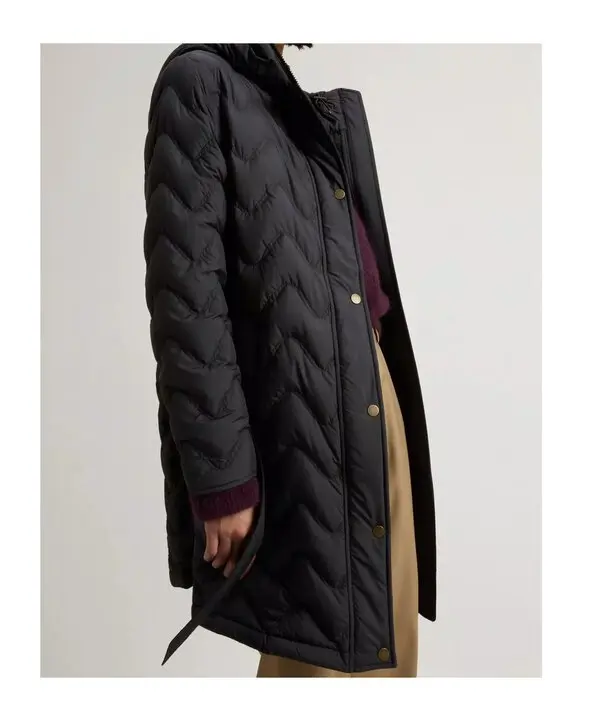 Woolrich Chevron-quilted Hooded Coat
