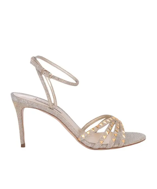 Casadei Studded High-heeled Sandals - Nude