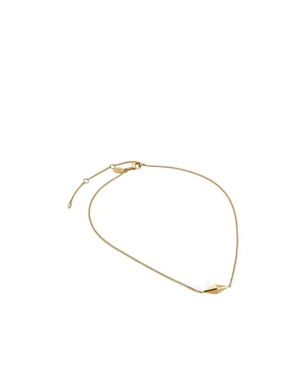 JIMMY CHOO Diamond Fine Chain Series Thin Chain Necklace