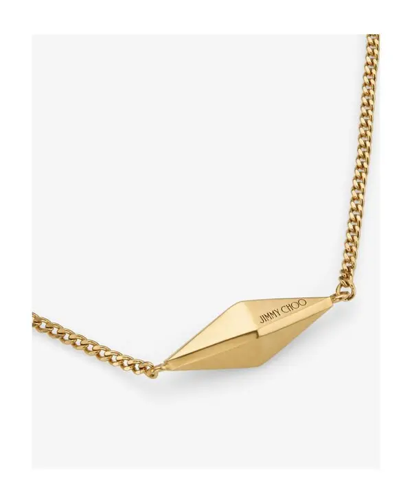 JIMMY CHOO Diamond Fine Chain Series Thin Chain Necklace