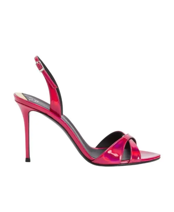 GIUSEPPE ZANOTTI Dorotee 105mm Iridescent Sandals - Pink