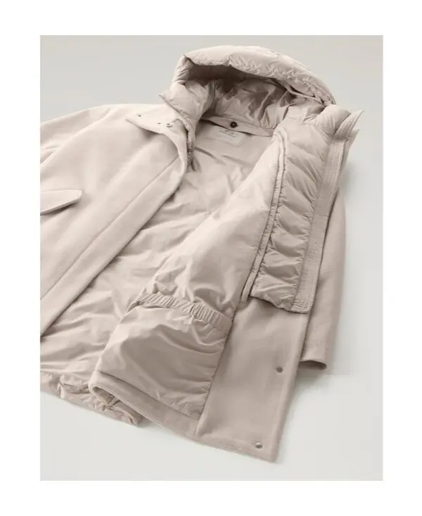 Woolrich Hooded Mid-length Parka