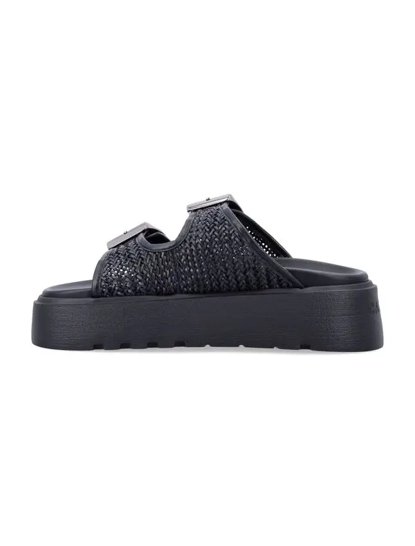 Casadei Platform Slides With Buckle Detail