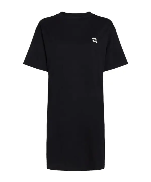 Karl Lagerfeld Mini Ikonik 2.0 Patch T-shirt Dress