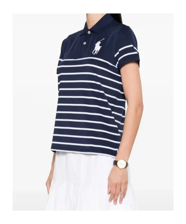 Polo Ralph Lauren Embroidered Striped Short Sleeve Polo Shirt