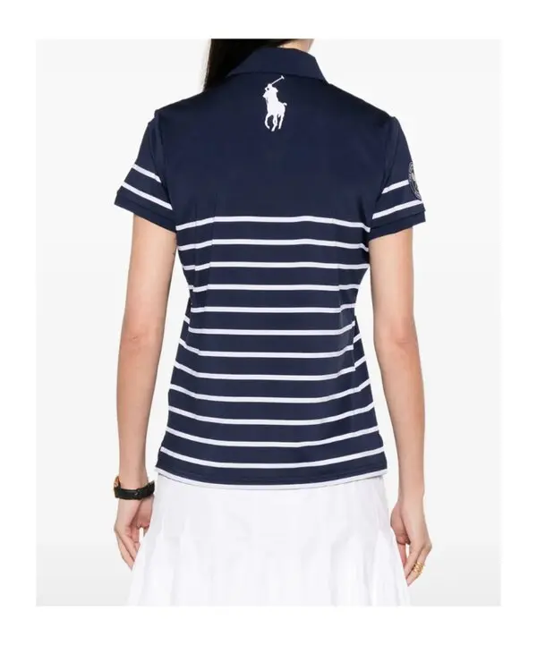 Polo Ralph Lauren Embroidered Striped Short Sleeve Polo Shirt