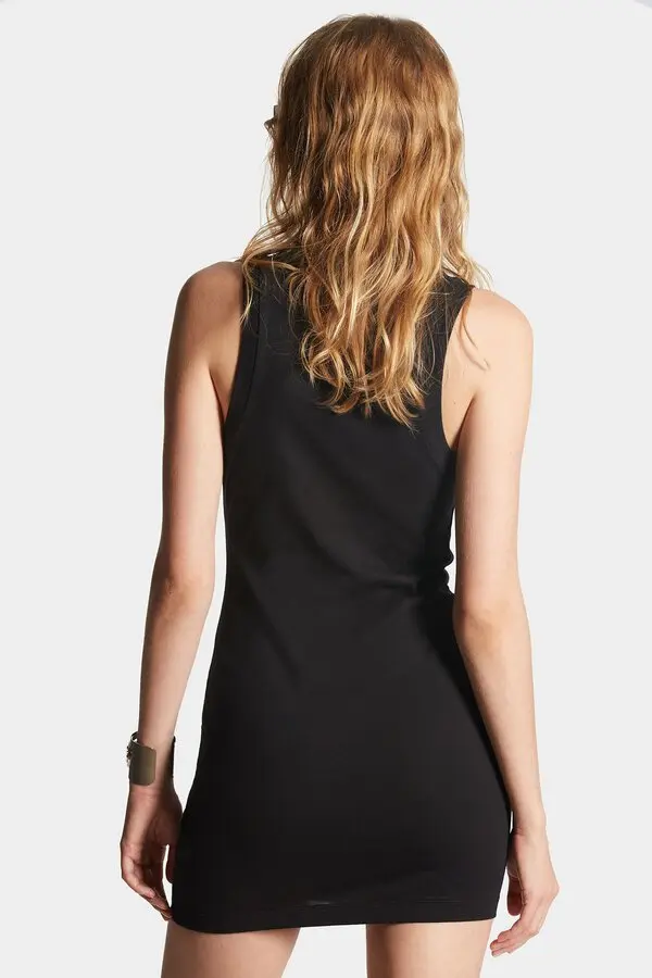 Dsquared2 Heart-shaped Cut-out Detailed Mini Dress