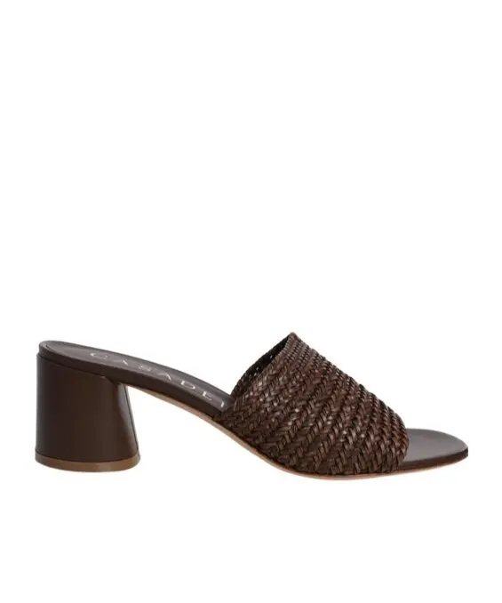 Casadei Hanoi 60mm Woven Mules - Black