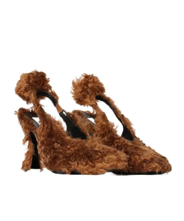 Moschino Orsetto Slingback Heeled Pumps
