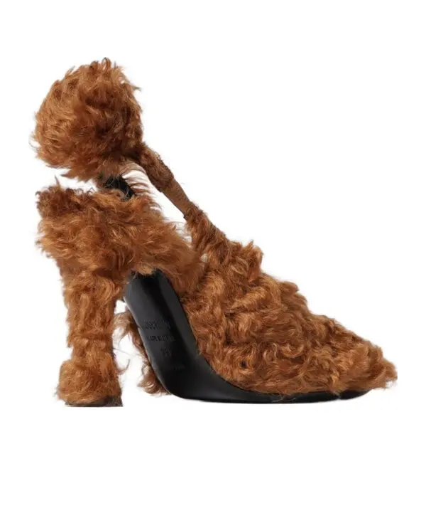 Moschino Orsetto Slingback Heeled Pumps