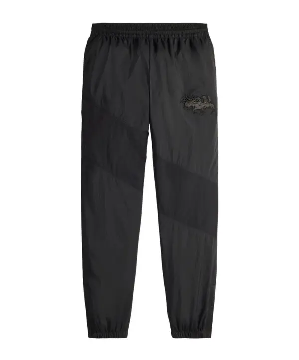 Polo Ralph Lauren Panelled Embroidered Trousers - Black