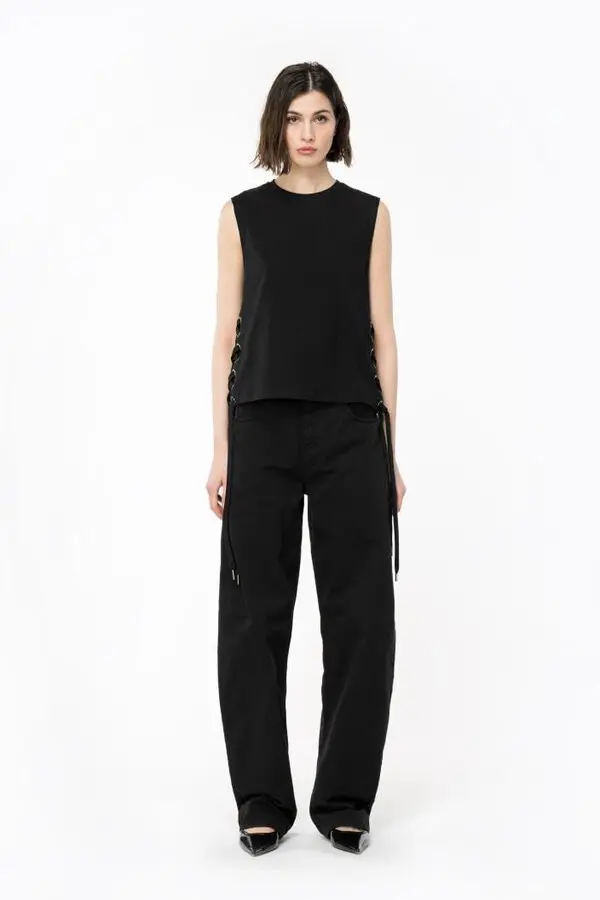 Pinko Sleeveless Cotton Top