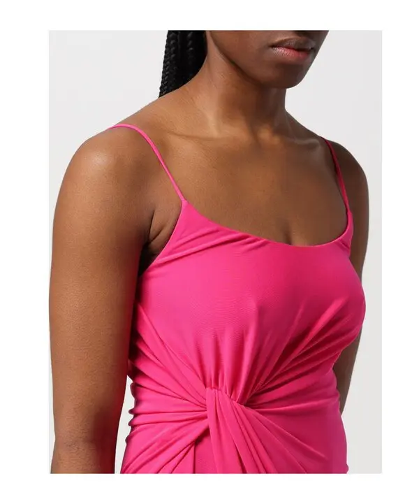 Pinko Knot Asymmetric Maxi Dress