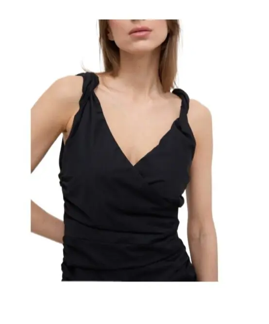 Pinko Twisted Ruched Mini Dress