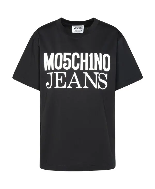 Moschino Logo-printed Crewneck T-shirt - Black