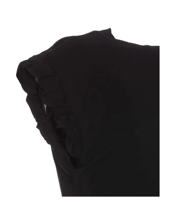 Pinko Knot-detailed Crewneck Sleeveless Top - Black