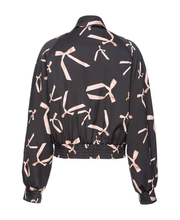 Pinko X Patrick Mcdowell Bow Printed Bomber Jacket