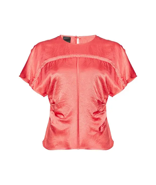 Pinko Panelled Short-sleeve Top - Pink