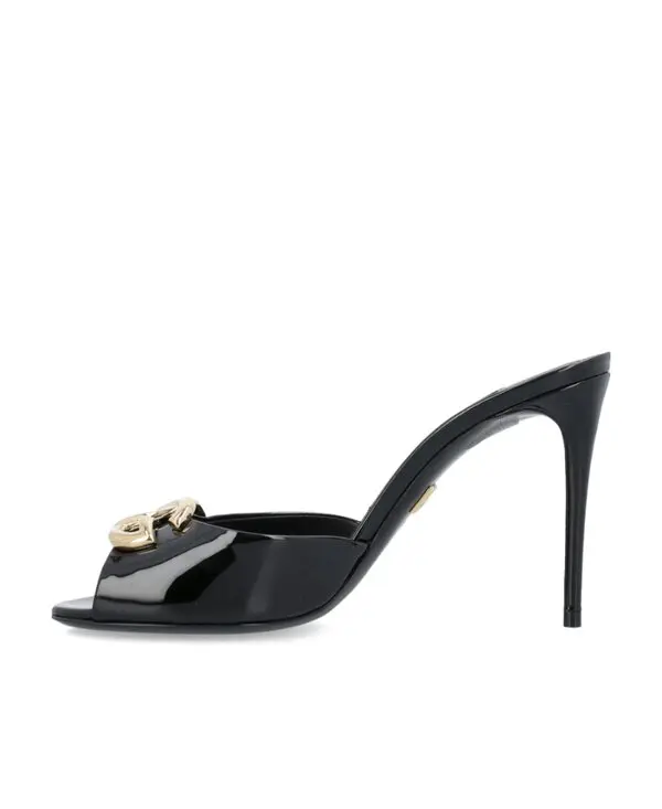 Dolce & Gabbana Dolce Gabbana Logo Plaque Patent Mules