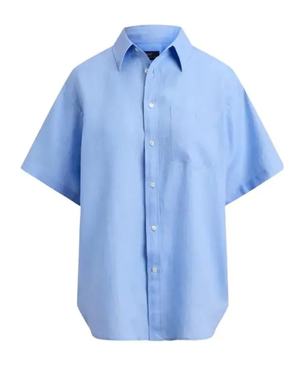 Polo Ralph Lauren Patch Pocket Linen Shirt - Blue
