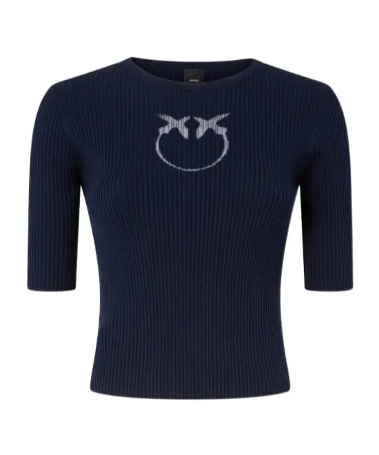 Pinko Love Birds Crewneck Knitted Top