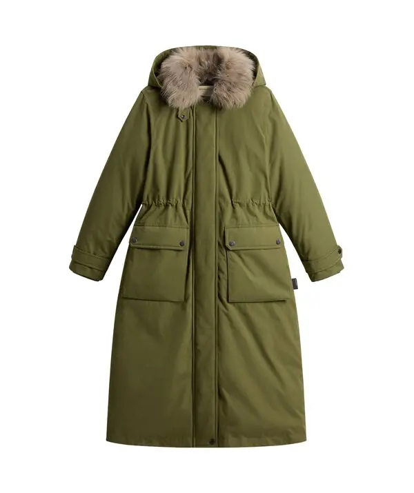 Woolrich Arctic Classic Hooded Long Parka - Green