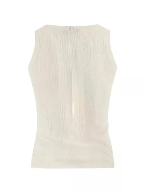 Max Mara Cose Ribbed-knit Sleeveless Top